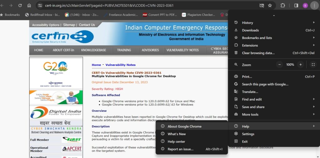 Have you patched your Google Chrome Browser: Eighth Zero-Day Patch of ...